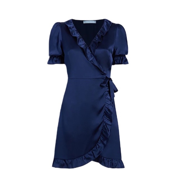 Hill House | Dresses | Home The Nima Silk Dress In Navy From Hill House ...